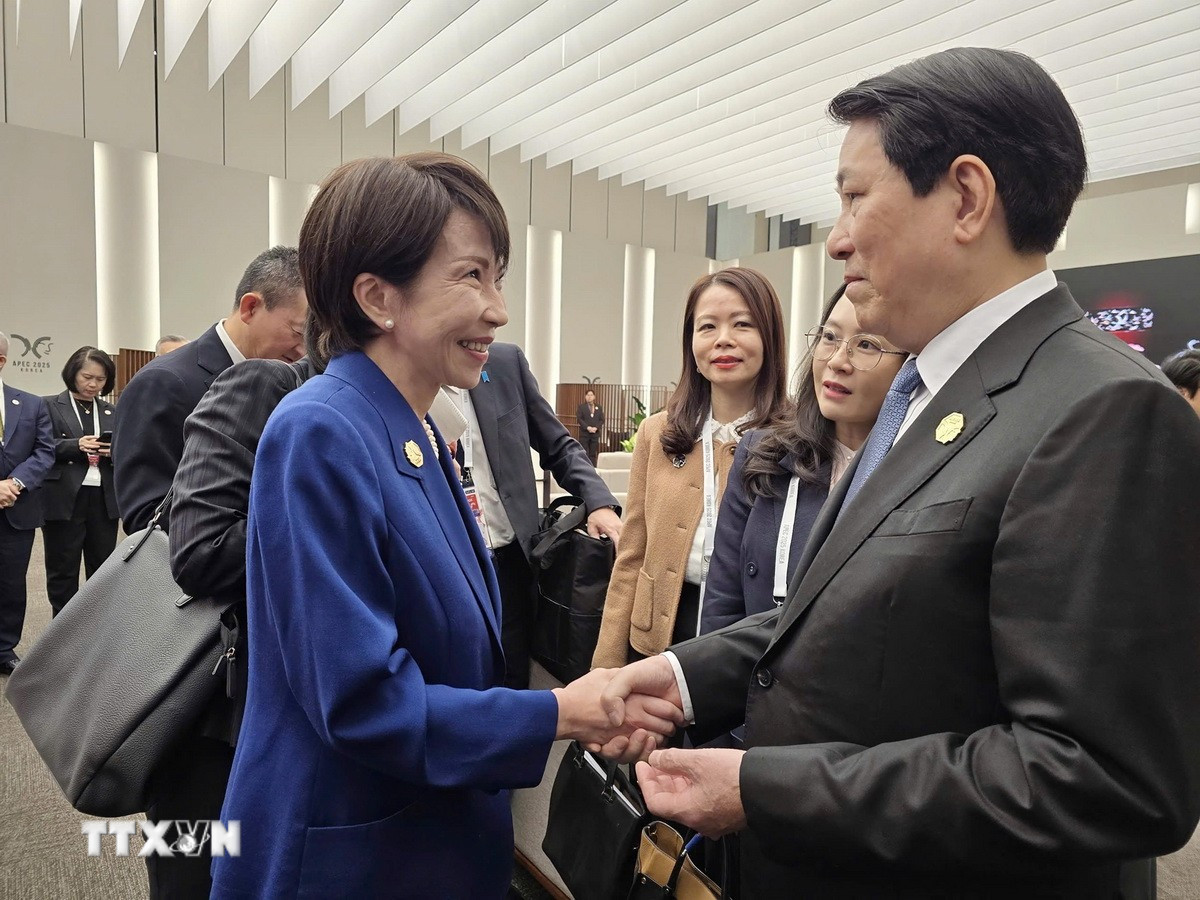 Chủ tịch nước Lương Cường gặp lãnh đạo các nền kinh tế APEC | Vietnam+ (VietnamPlus)