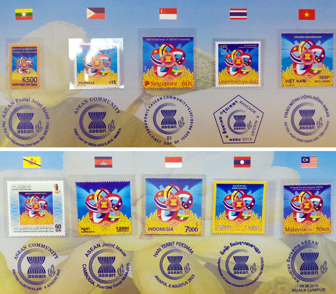 Chính thức phát hành bộ tem đặc biệt “Chào mừng Cộng đồng ASEAN ...