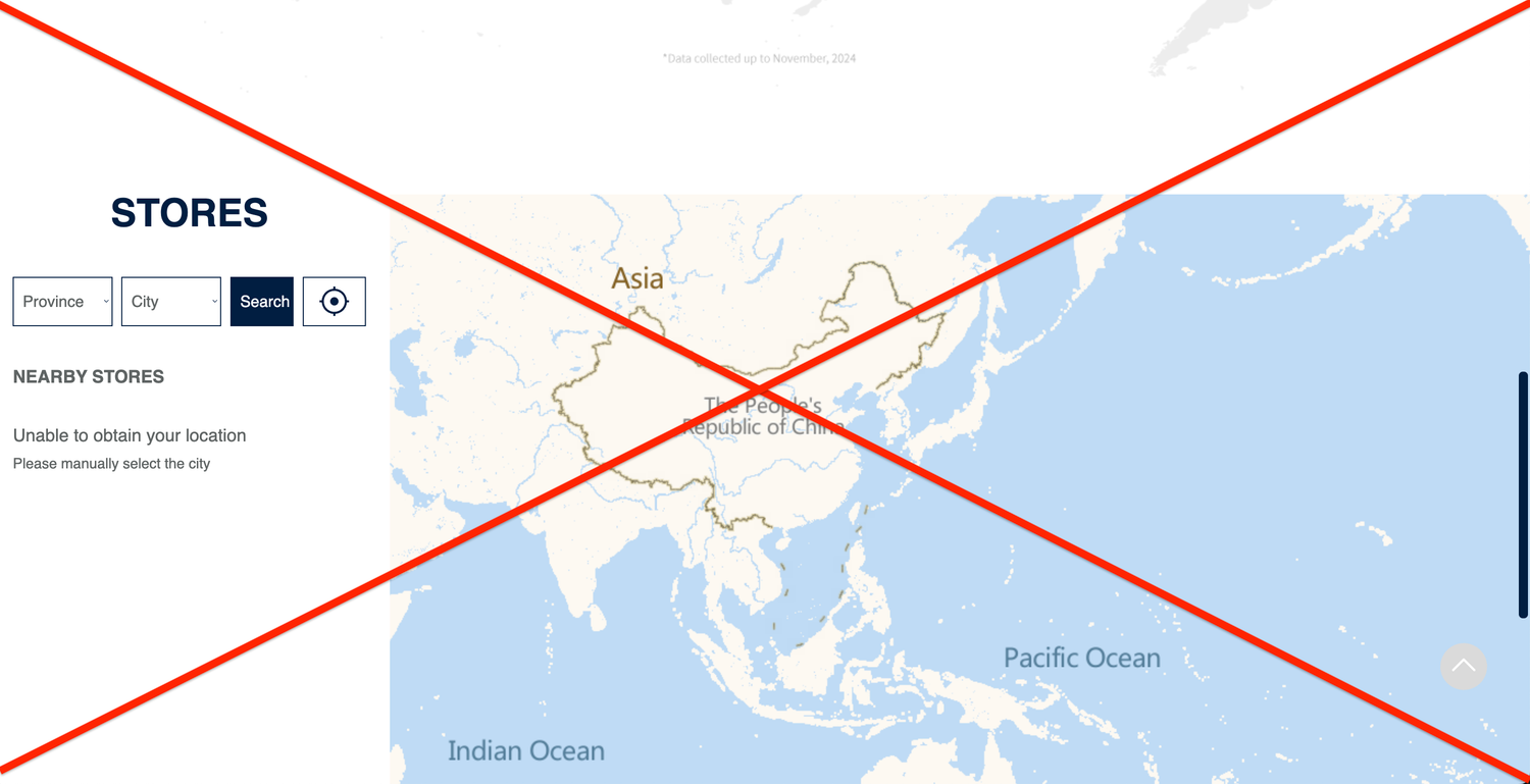 Trà sữa Chagee sắp khai trương ở Việt Nam hiển thị 'đường lưỡi bò' trên app