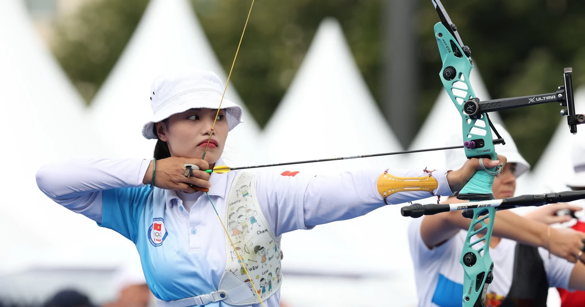 Olympic 2024: Ánh Nguyệt khởi đầu khá tốt tại vòng phân hạng môn Bắn cung
