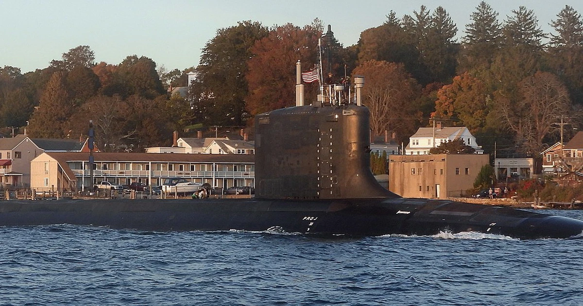 Tàu ngầm năng lượng hạt nhân USS Vermont đến Hàn Quốc lần đầu tiên ...