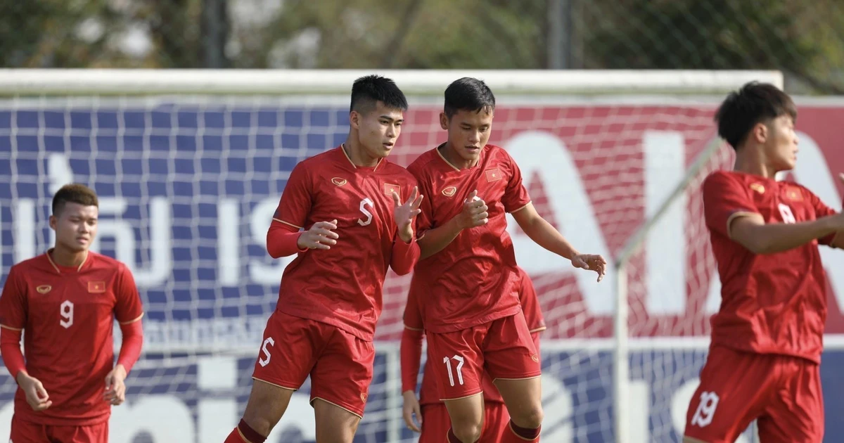 Trận U22 Việt Nam-U22 Lào được trực tiếp trên kênh nào? | Vietnam+ (VietnamPlus)
