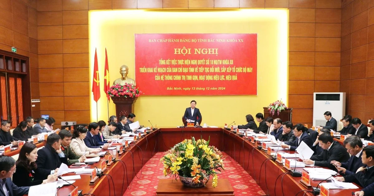 Bắc Ninh giải thể, sáp nhập, giảm 293 đầu mối các cơ quan, tổ chức, đơn ...