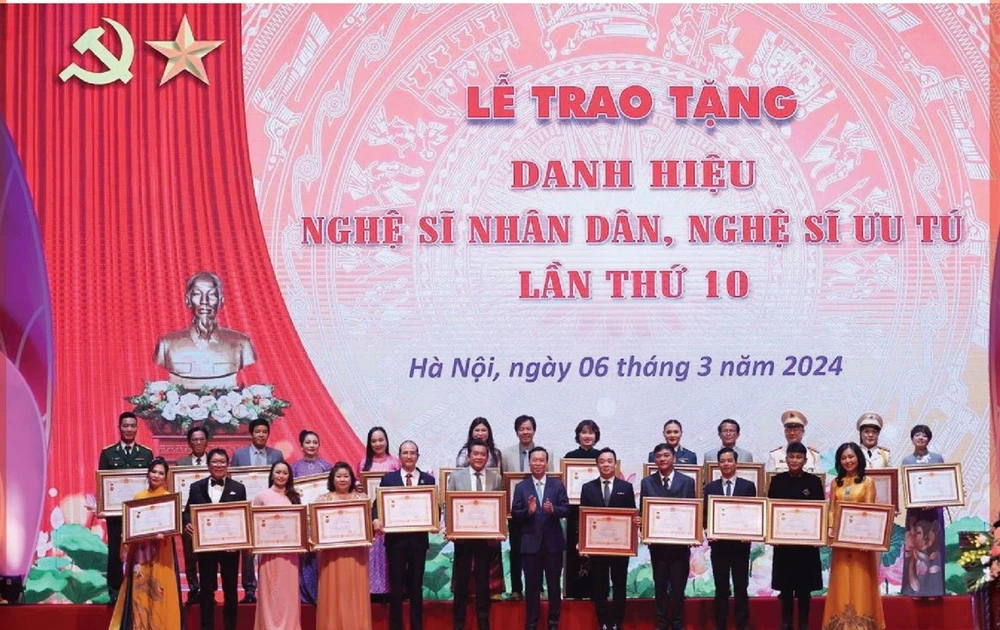 Trao tặng danh hiệu Nghệ sỹ Nhân dân, Nghệ sỹ Ưu tú lần thứ 10 năm 2024