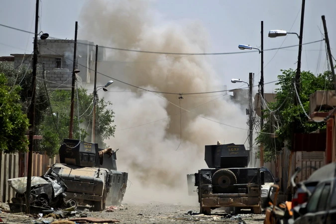 Các lực lượng Iraq giải phóng khu vực lân cận ở phía Tây Bắc Mosul ...