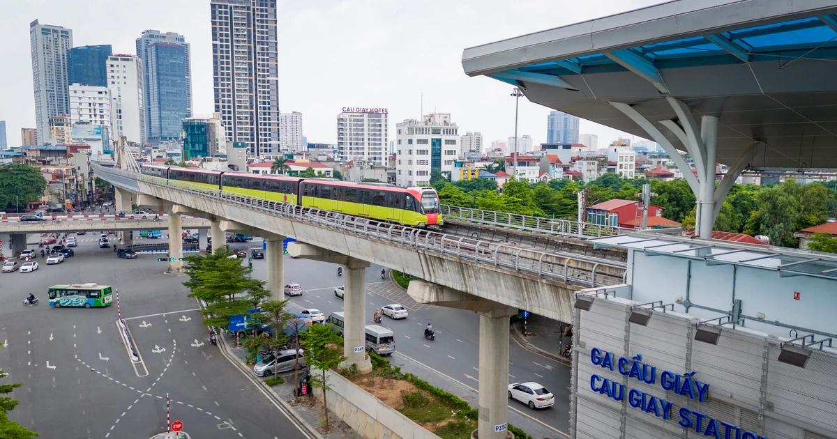Toàn cảnh tuyến đường sắt trên cao Nhổn - ga Hà Nội trước ngày vận hành ...