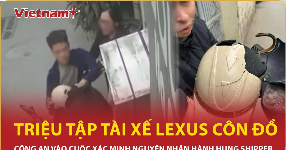 Công an vào cuộc vụ nam shipper bị tài xế Lexus hành hung | Vietnam+ ...