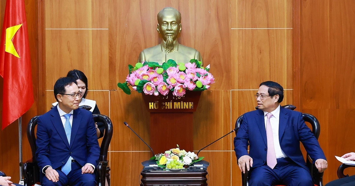 Thủ tướng tiếp lãnh đạo các tập đoàn đang đầu tư lớn tại Việt Nam ...