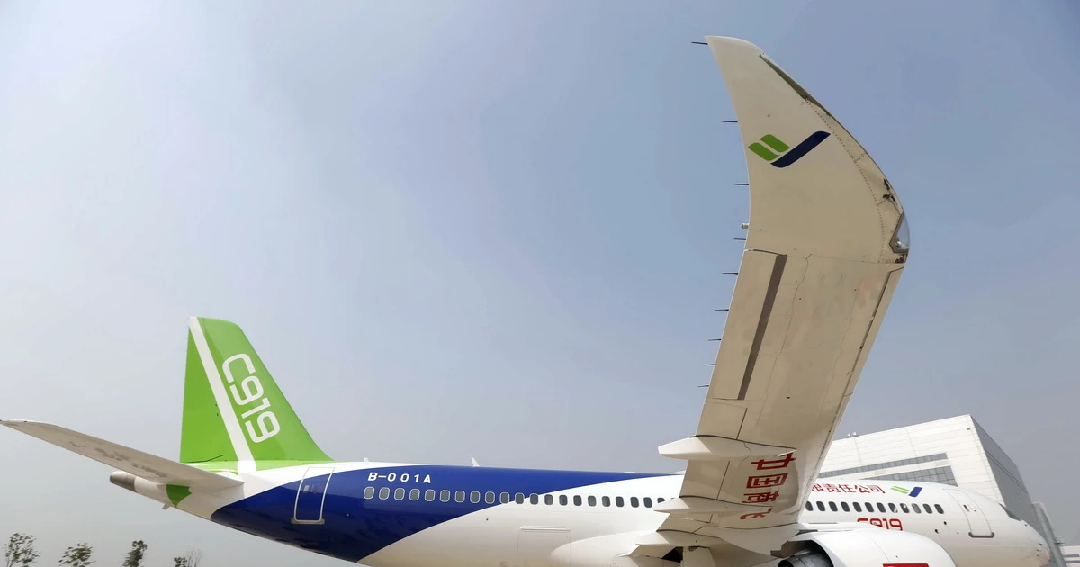 Máy bay C919 thực hiện chuyến bay đầu tiên bên ngoài lãnh thổ Trung Quốc | Vietnam+ (VietnamPlus)