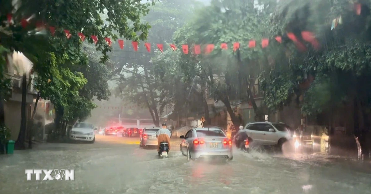 Vùng núi và trung du Bắc Bộ có khả năng xảy ra mưa lớn diện rộng