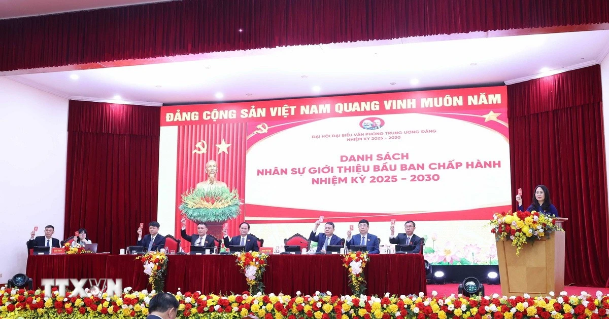 Đại hội Đảng bộ Văn phòng Trung ương nhiệm kỳ 2025-2030 thành công