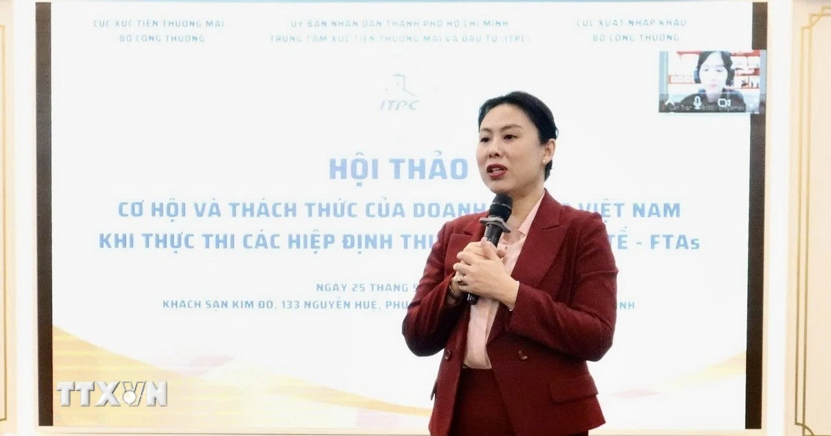 Doanh nghiệp Việt nâng tầm xuất khẩu từ FTA hiệu quả | Vietnam+ (VietnamPlus)