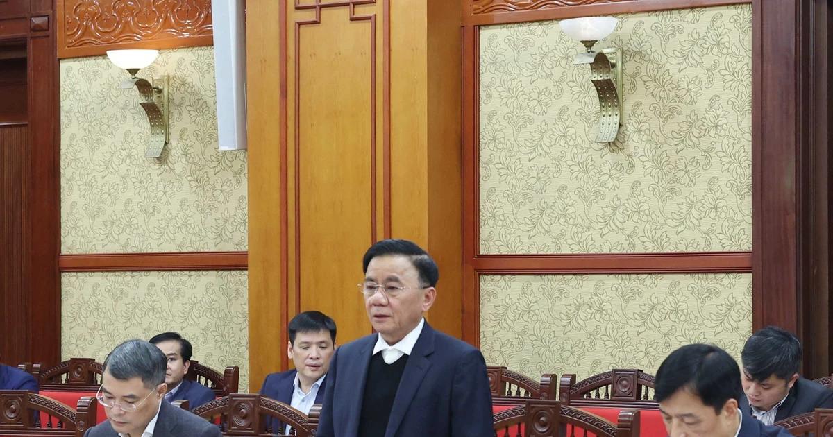 Thường trực Ban Bí thư làm việc với các cơ quan của Đảng, MTTQ về Nghị ...