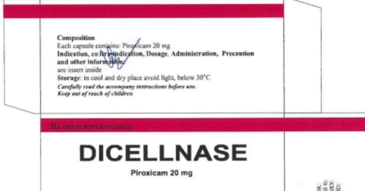 Thu hồi gấp thuốc Dicellnase do không đạt tiêu chuẩn chất lượng ...