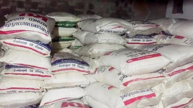 An Giang: Phát hiện 5 tấn đường cát nhập lậu tại kho hàng biên giới ...