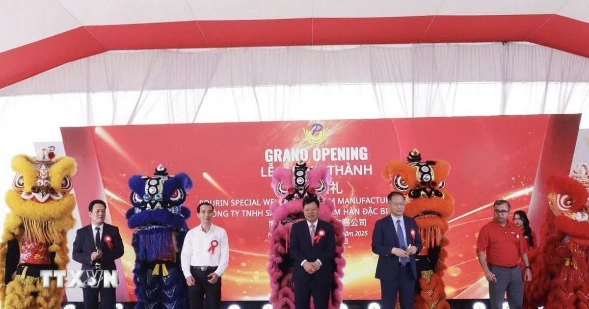 Khánh thành Nhà máy Pourin Việt Nam tại Hải Phòng | Vietnam+ (VietnamPlus)