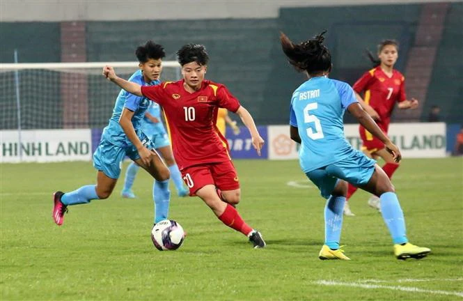 U20 nữ Việt Nam đi tiếp vào vòng loại thứ hai Giải U20 nữ châu Á | Vietnam+ (VietnamPlus)