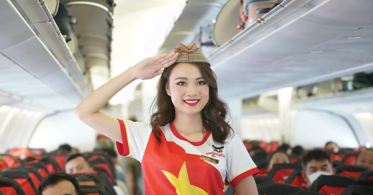 Cùng Vietjet tự hào Việt Nam trên những chuyến bay mừng Quốc khánh | Vietnam+ (VietnamPlus)