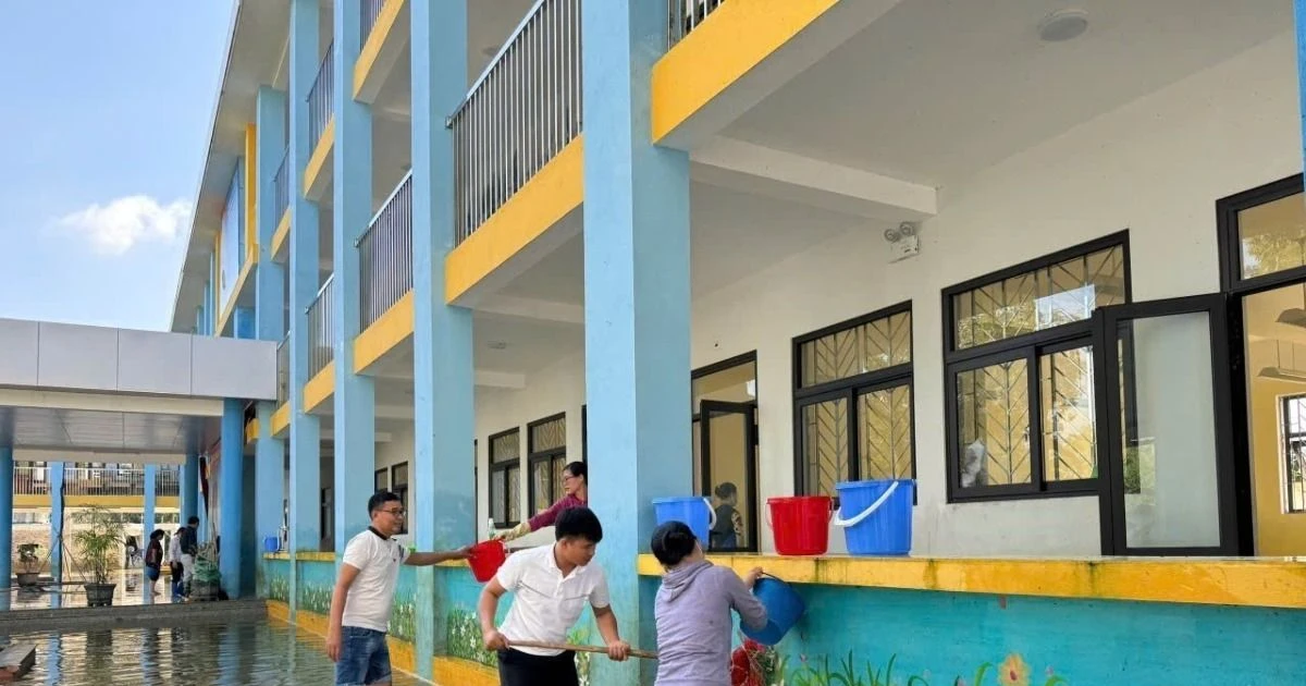 Hà Nội: Học sinh ở vùng ngập Nam Phương Tiến chấm dứt cảnh đi học nhờ ...