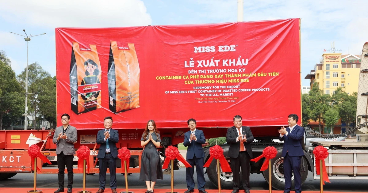 Đắk Lắk: Xuất khẩu container càphê rang xay thành phẩm sang thị trường ...