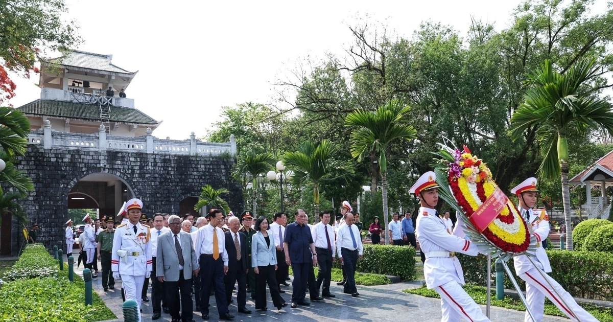 Lãnh đạo Đảng, Nhà nước dâng hương tại Nghĩa trang Liệt sỹ Quốc gia A1 ...