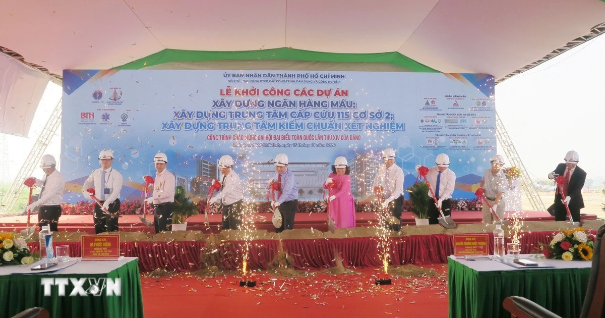 Khởi công các dự án y tế trọng điểm tại Tân Kiên nhân Đại hội Đảng ...