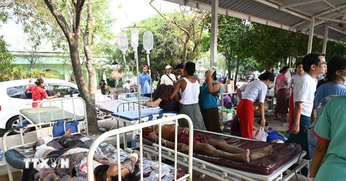 Động đất Myanmar: 1000 người chết, 2300 bị thương | Vietnam+ (VietnamPlus)
