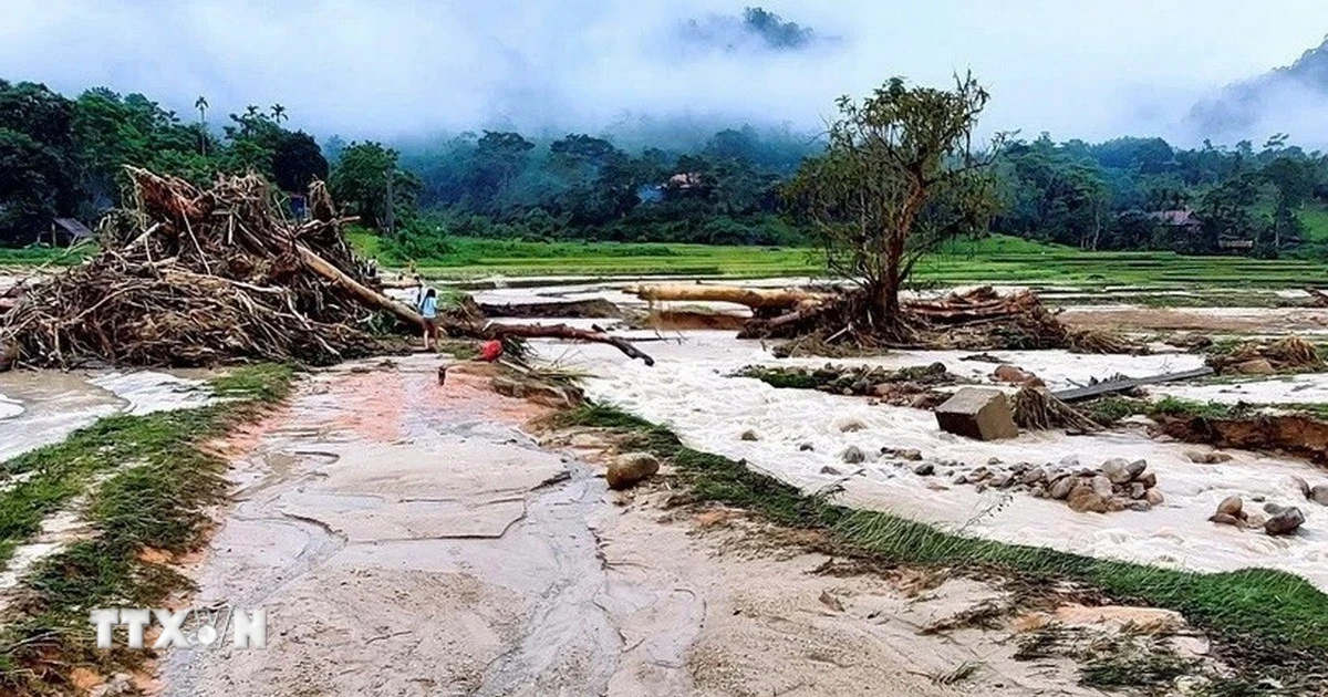 Mưa lớn, nguy cơ lũ quét và sạt lở đất ở 7 tỉnh thuộc khu vực Bắc Bộ và ...