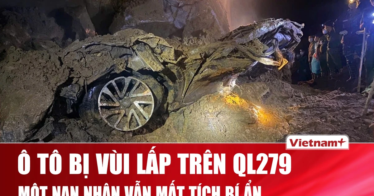 Tìm kiếm nạn nhân mất tích trong vụ ô tô sạt lở đất tại Lào Cai ...