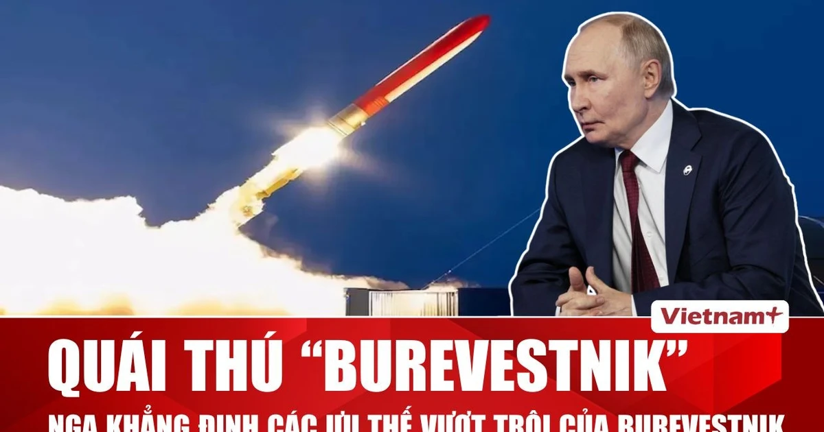 Nga khẳng định ưu thế của tên lửa Burevestnik năng lượng hạt nhân | Vietnam+ (VietnamPlus)