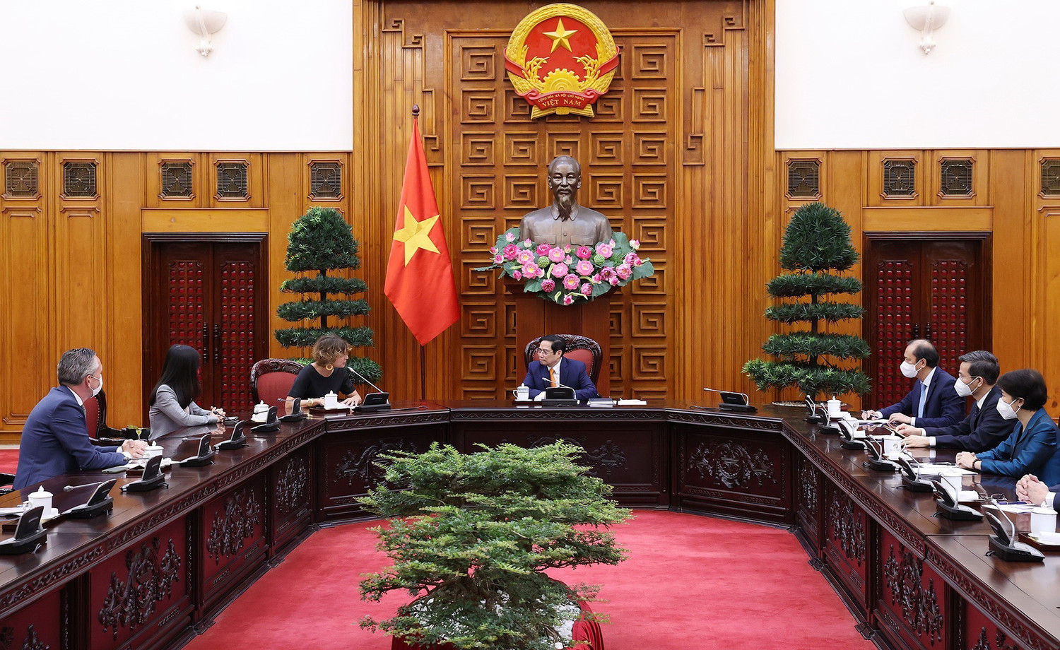 Thủ tướng Phạm Minh Chính tiếp Đại sứ Hà Lan Elsbeth Akkerman ...